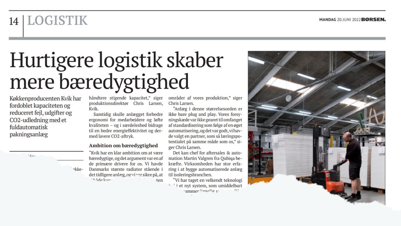 Børsen newspaper - fully automatic packing line for the kitchen ...